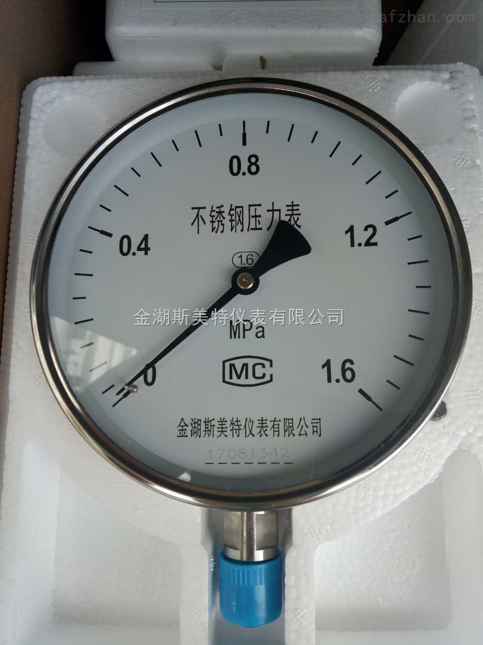 耐震压力表\Y-100\φ100\1.6级\0-2.5MPa\M20×1.5\径向-智慧城市网